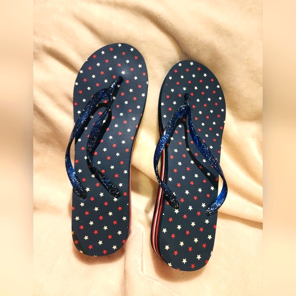 Source Unknown | Shoes | New Womens Patriotic Celebration Flip ...